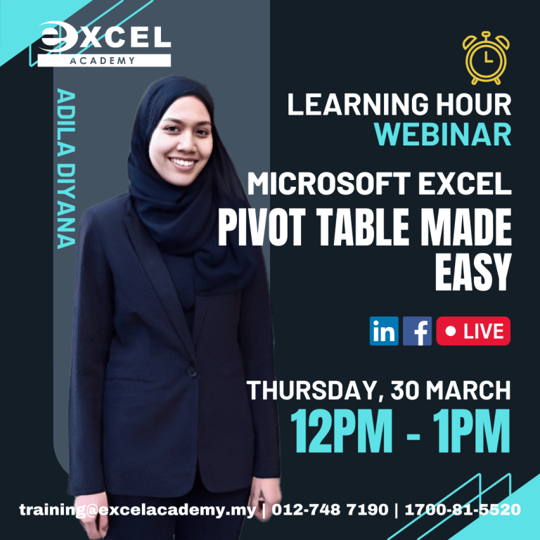 [Webinar] Learning Hour: Microsoft Excel - Pivot Table Made Easy ...