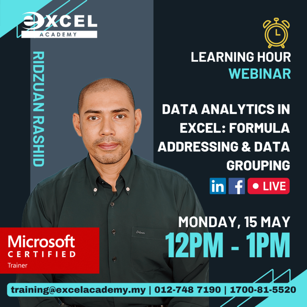 [Webinar] Learning Hour: Data Analytics in Excel - Formula Addressing ...